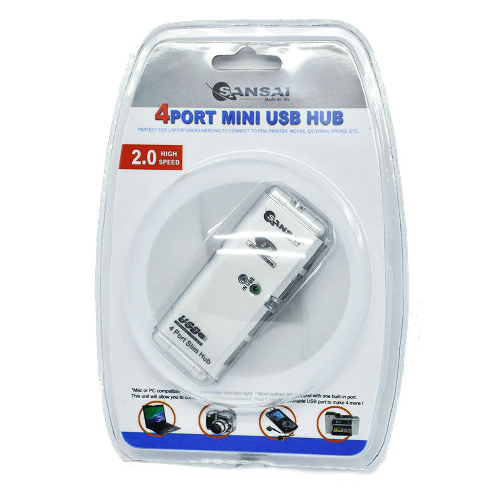 Sansai 4-Port USB 2.0 Hub Charger for Mac & PC - JB Hi-Fi