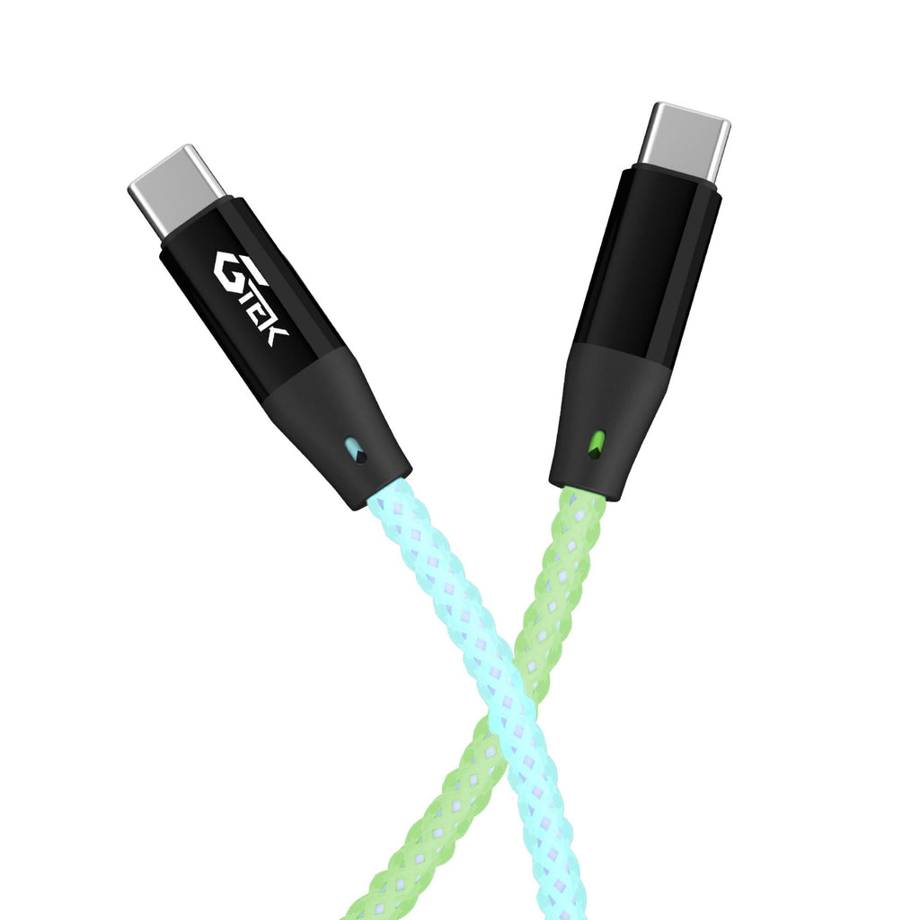 G-Tek 1.5 Metre Light up USB Charging Cable (USB-A or C to USB-C or Micro) - JB Hi-Fi