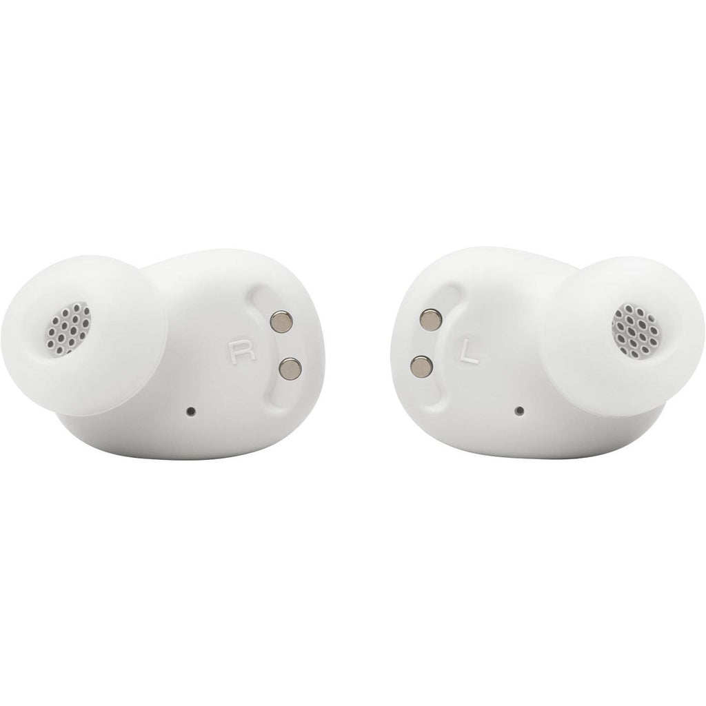 JBL Wave Buds 2 TWS Noise Cancelling In-Ear Headphones (White) - JB Hi-Fi