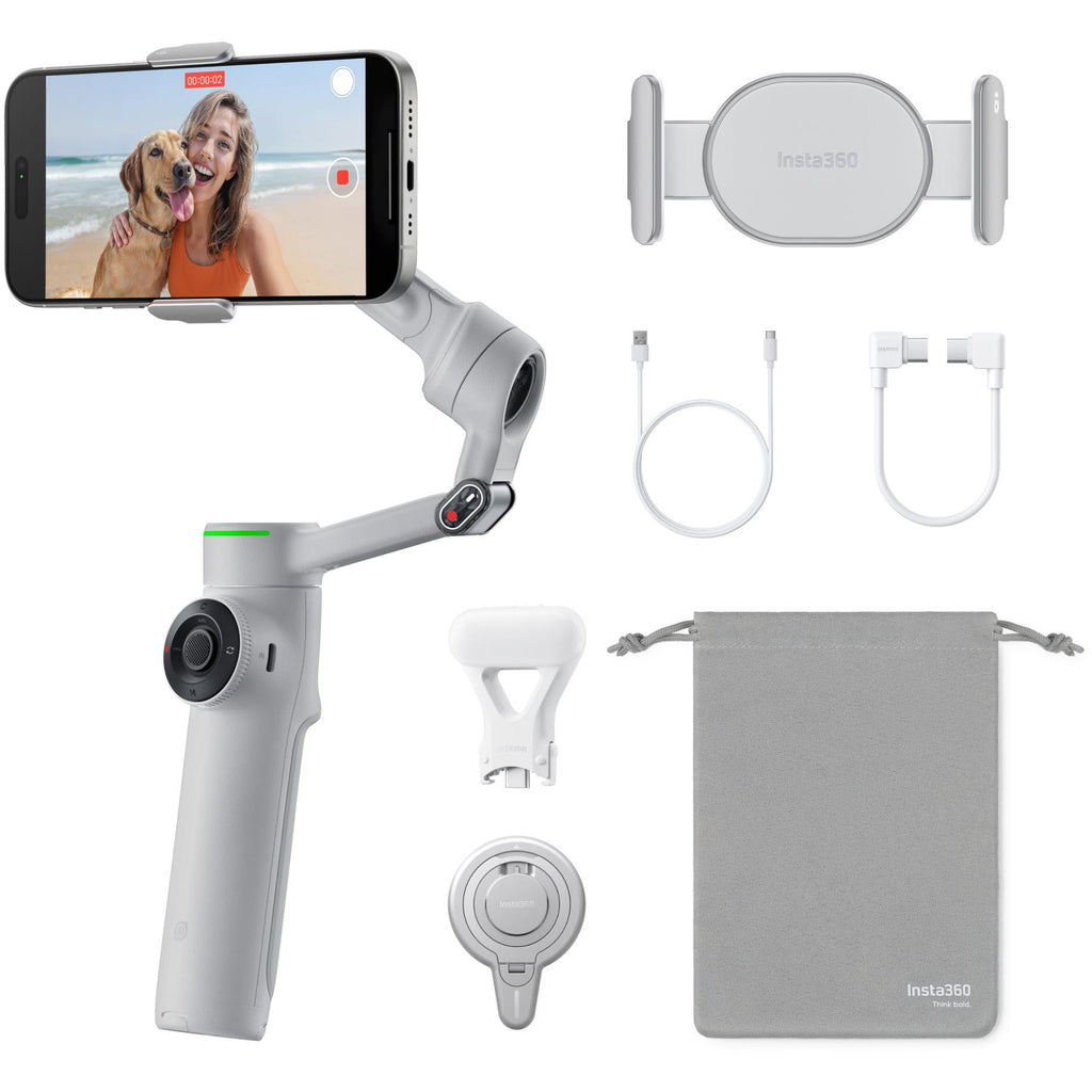 Insta360 Flow 2 Pro Creator Bundle (Stone Grey) - JB Hi-Fi
