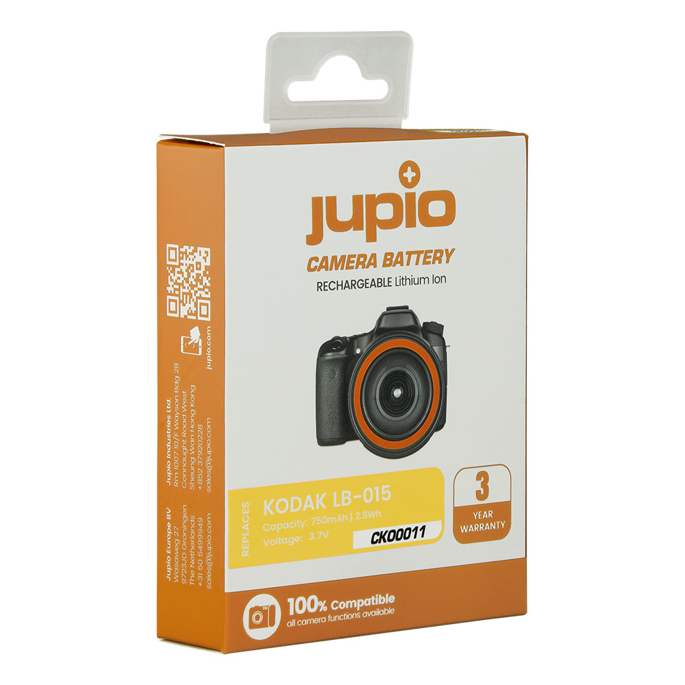 Jupio Li-Ion 3.7V 750mAh Battery For Kodak LB-015 Camera - JB Hi-Fi