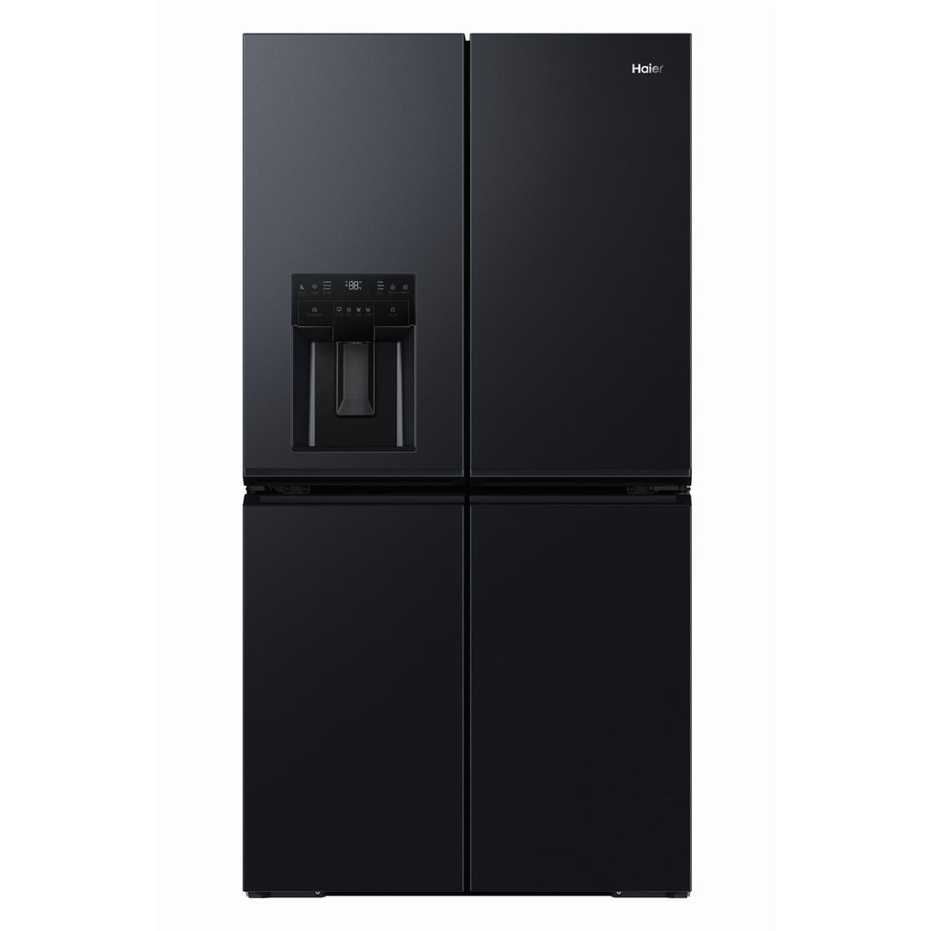 Haier HRF680YZC 601L 600 Series Quad Door Fridge (Black) - JB Hi-Fi