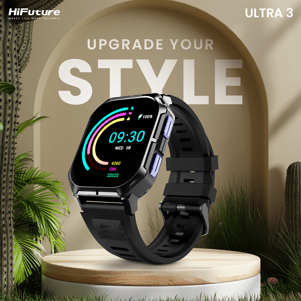 HiFuture Ultra3 Sports & Fitness Smartwatch (Carmine Orange) - JB Hi-Fi