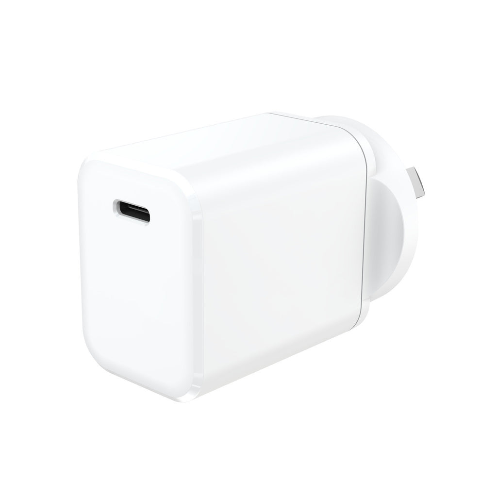 Laser ChargeCore 45W PD GaN Wall Charger (White) - JB Hi-Fi