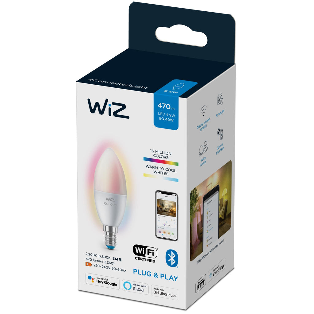 WiZ Colour Candle E14 Smart Bulb - JB Hi-Fi