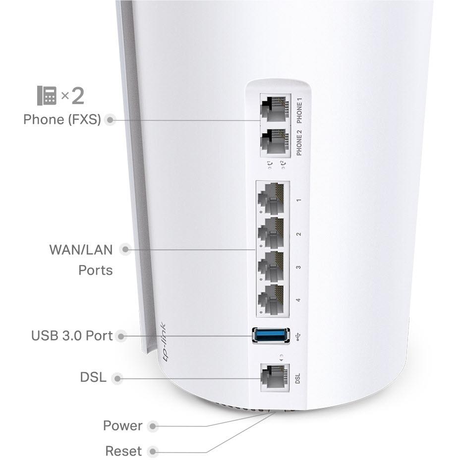 TP-Link Deco AX5400 VDSL Whole Home Mesh Wi-Fi 6 Modem Router - JB Hi-Fi