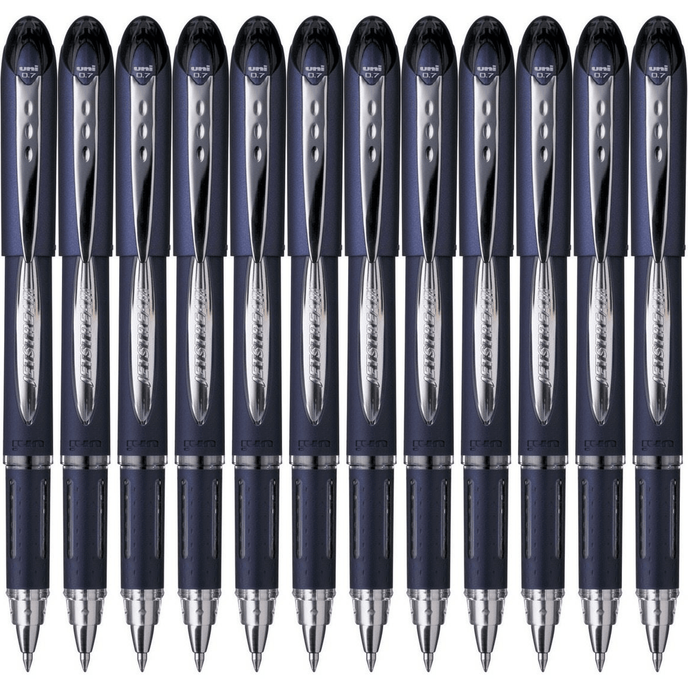 Uni-Ball SX-217 Jetstream Rollerball Pen Fine 0.7mm (Black) [Box 12 ...