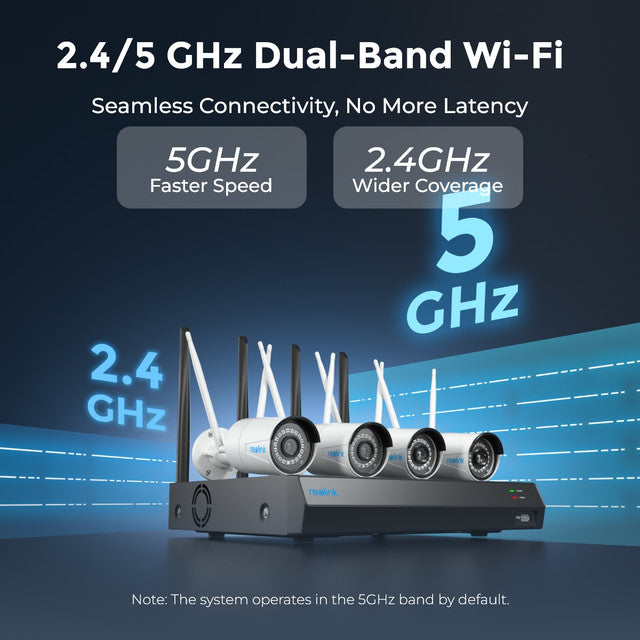 Reolink 2K+ Wi-Fi Surveillance System with 12CH NVR 1TB HDD, Smart ...