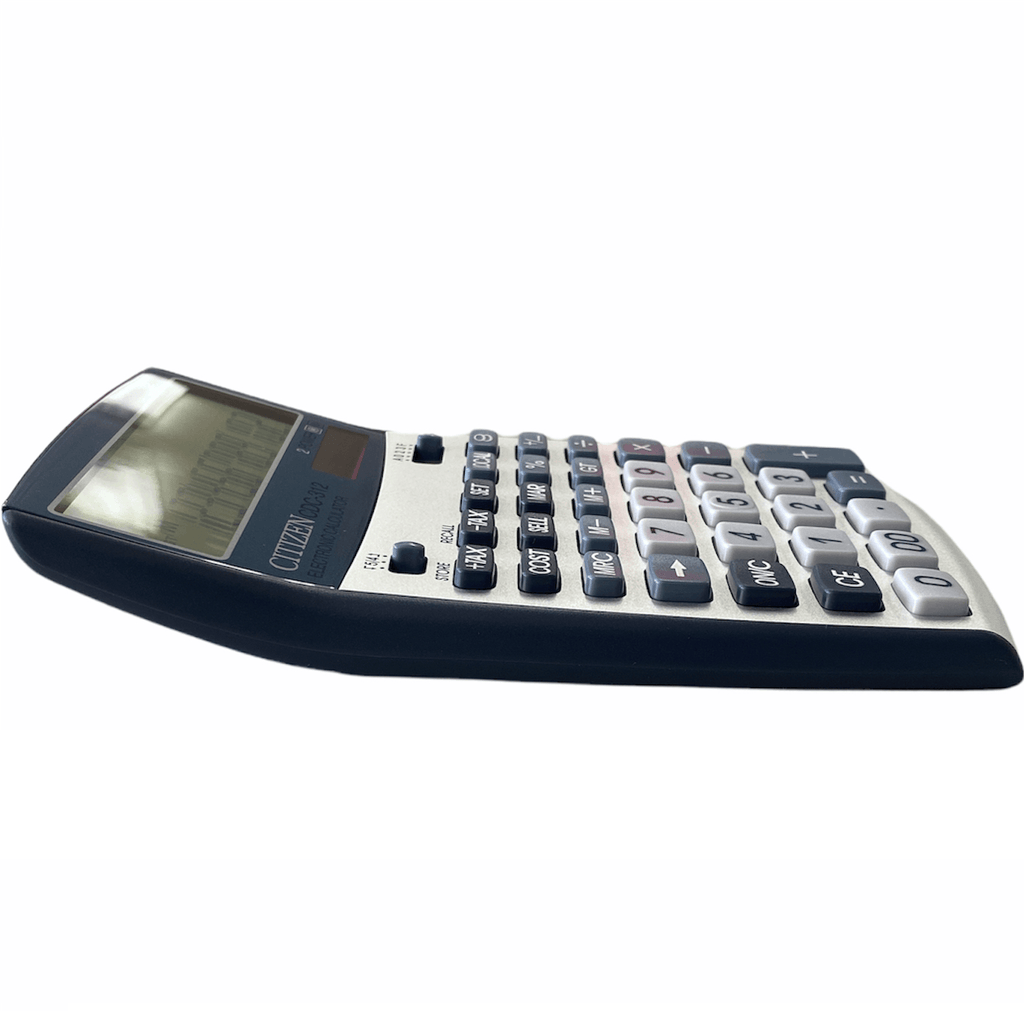 Citizen CDC-312 Electronic Calculator Triple Line 12 Digit Solar Tax ...