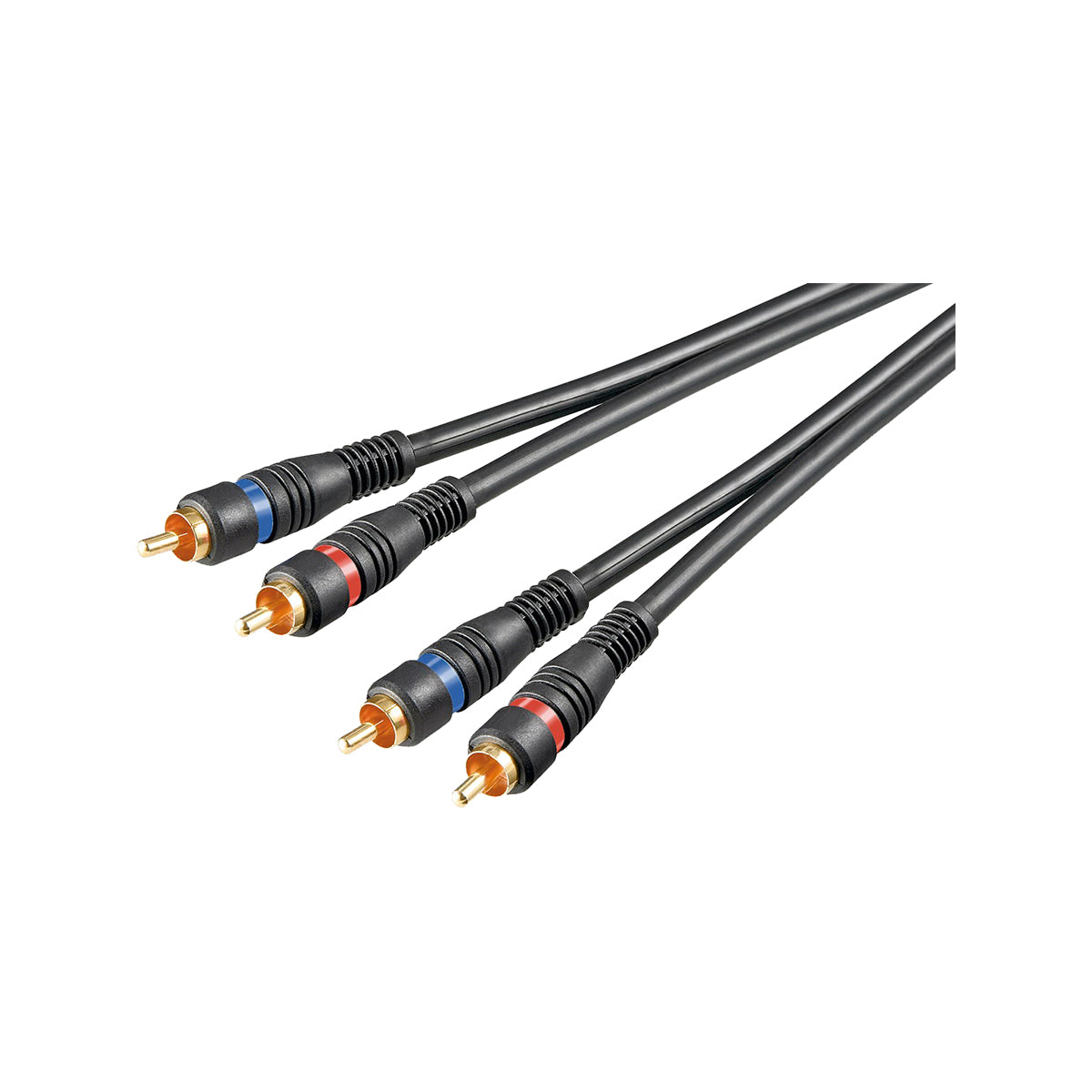 Goobay Stereo RCA Cable 2x RCA Double Shield OFC for Speakers/Hi-Fi Sy ...