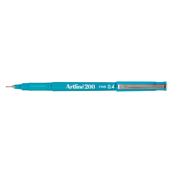 Artline Box 12 200 Fineliner Pen 0.4mm (Turquoise Blue) - JB Hi-Fi