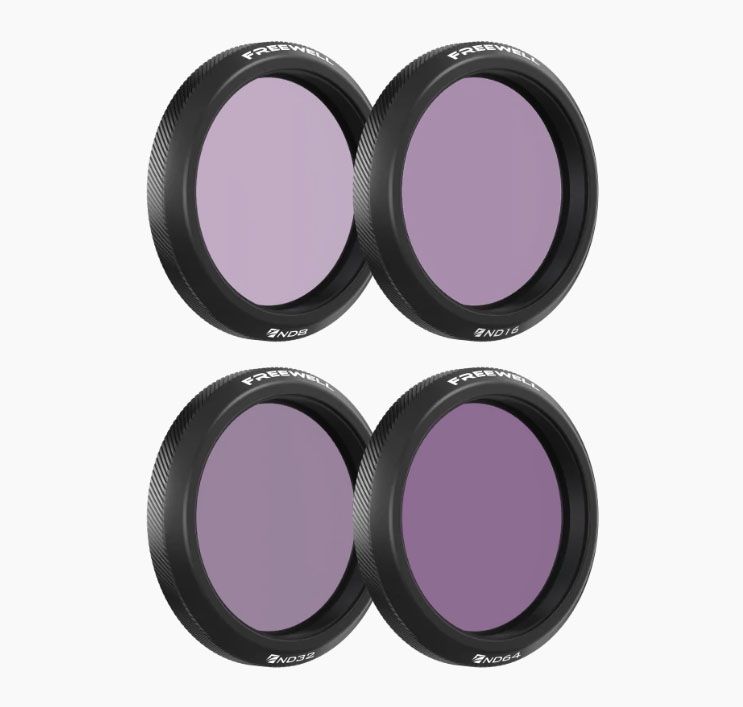 Freewell 4-pack Standard Day ND Filters for DJI Osmo Action 5 Pro (ND8 ...