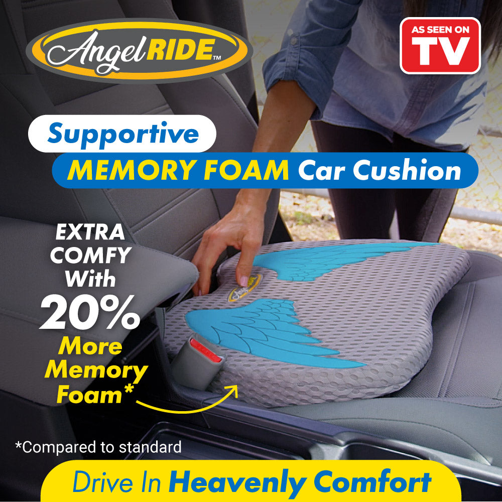 Angel Ride Deluxe Memory Foam Car Seat Cushion - JB Hi-Fi