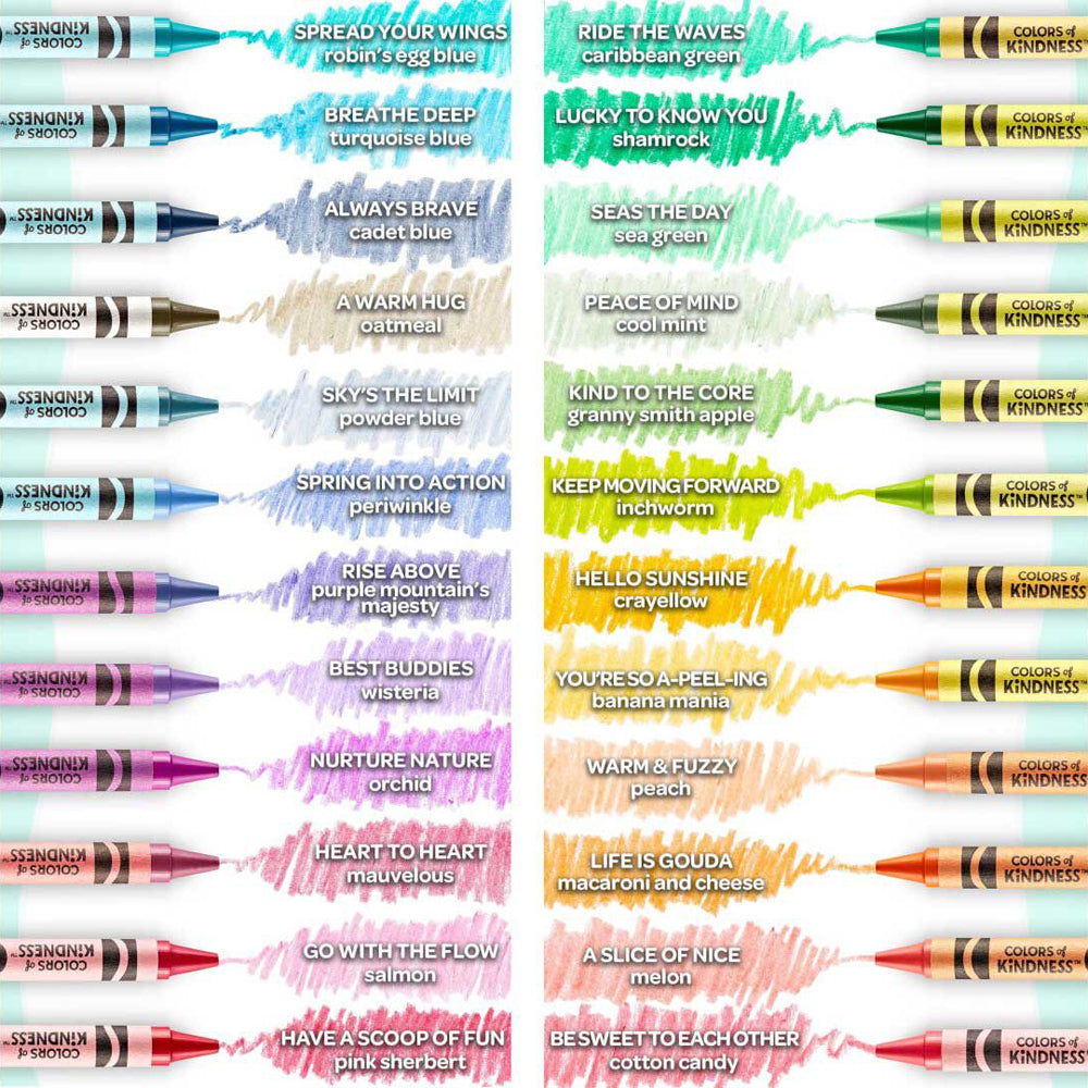 24pc Crayola Colors Of Kindness Crayons 3y+ - JB Hi-Fi