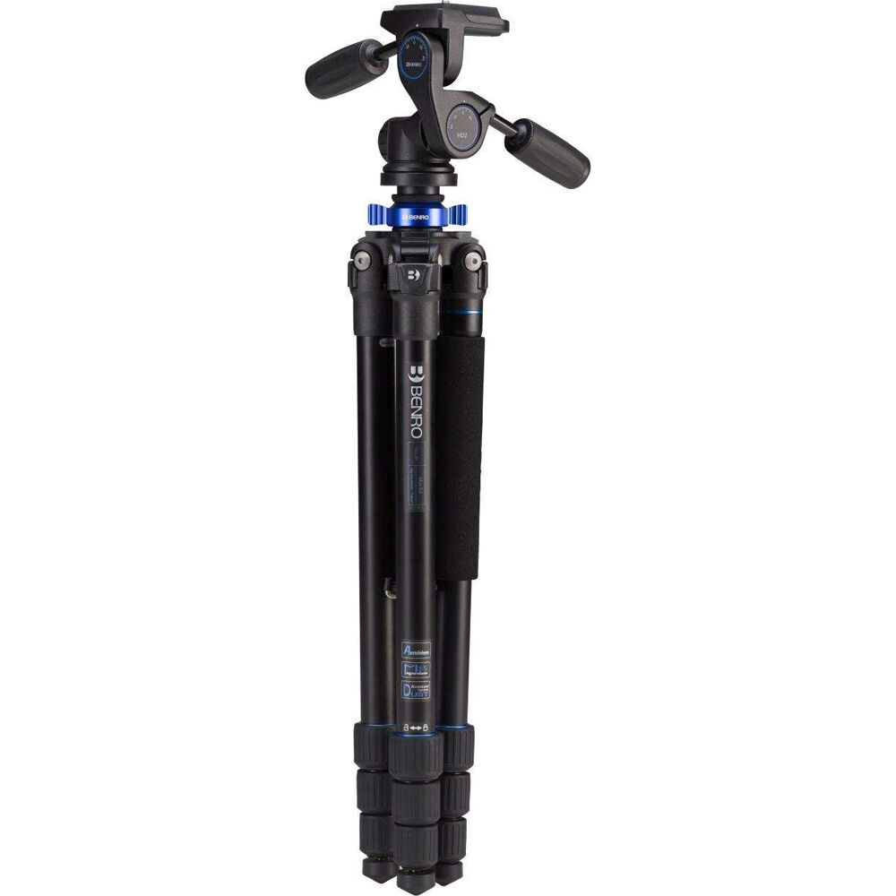 Benro Mach3 Series 2 Carbon Fibre Tripod with Twist Lock HD2 Head ...