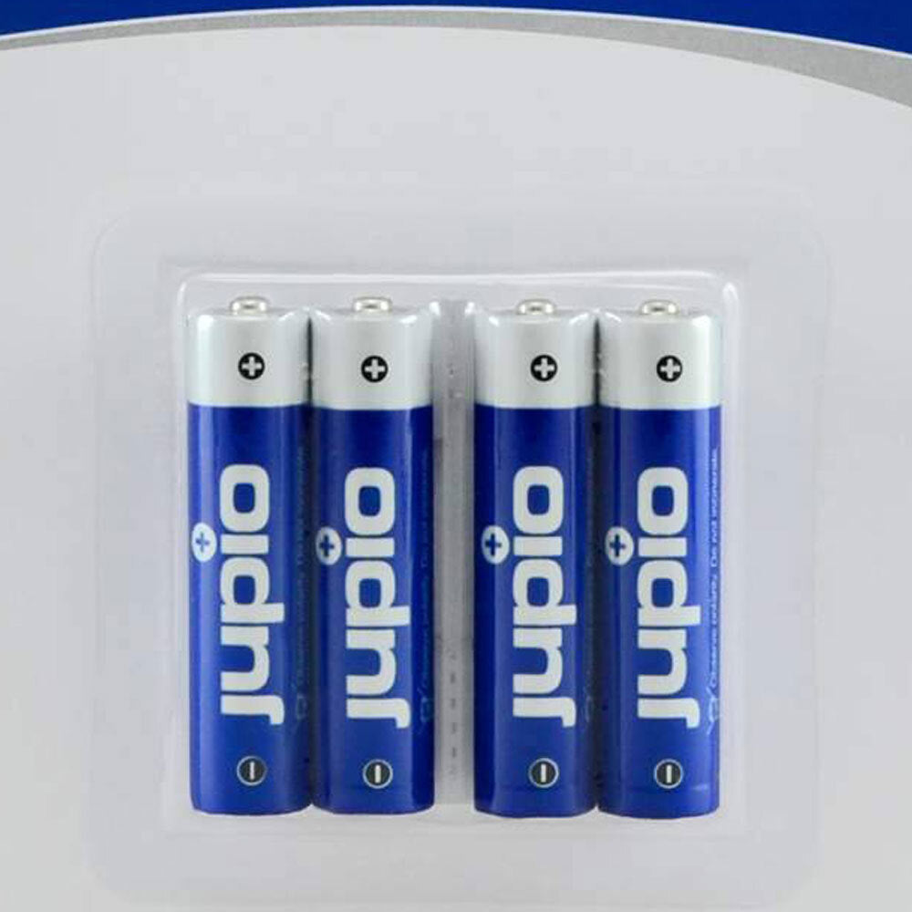 Jupio 4-Piece Non-Rechargeable Alkaline AAA Batteries LR3 (Blue) - JB Hi-Fi