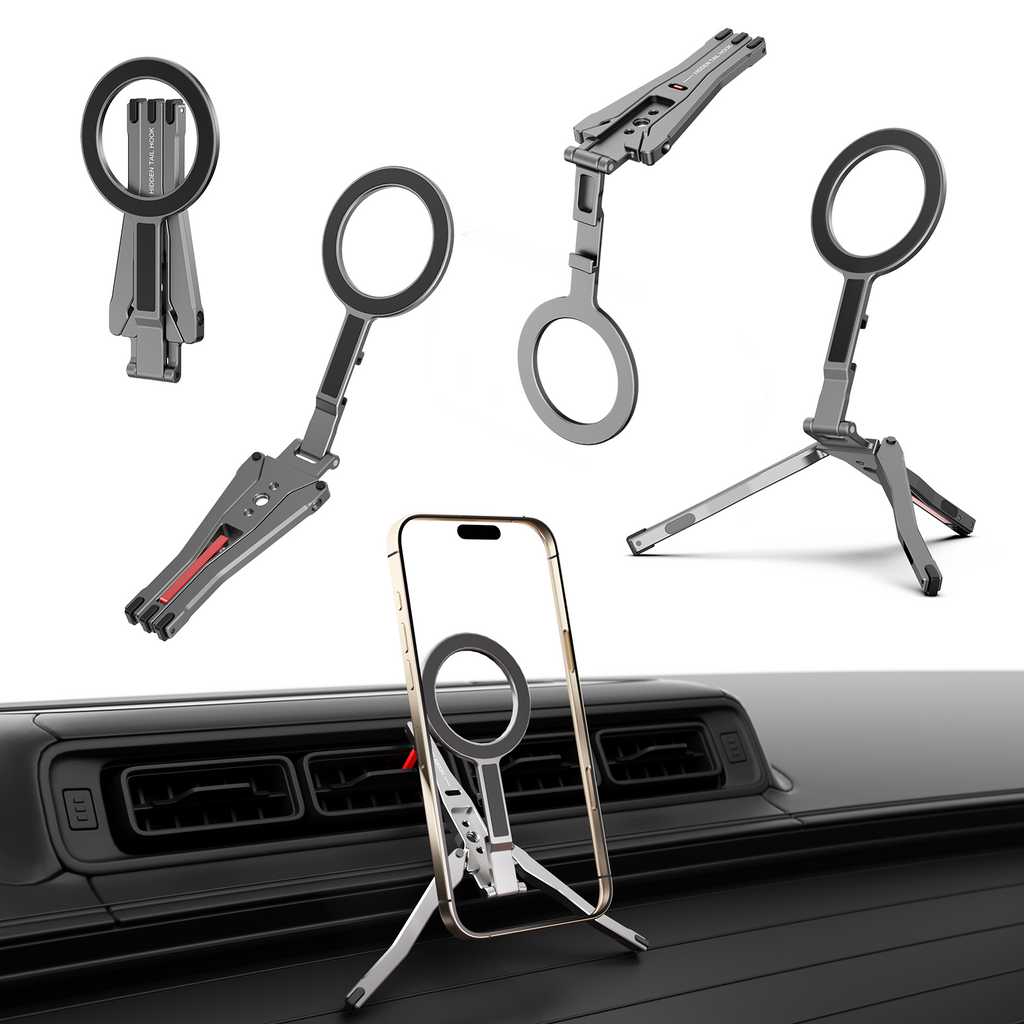 ZLOS Universal MagSafe Phone Stand & Magnetic Mount with Foldable Grip ...