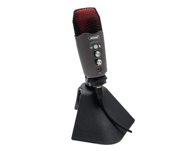 ANDOWL Professional Condenser Microphone Podcast Recording Studio Stan ...