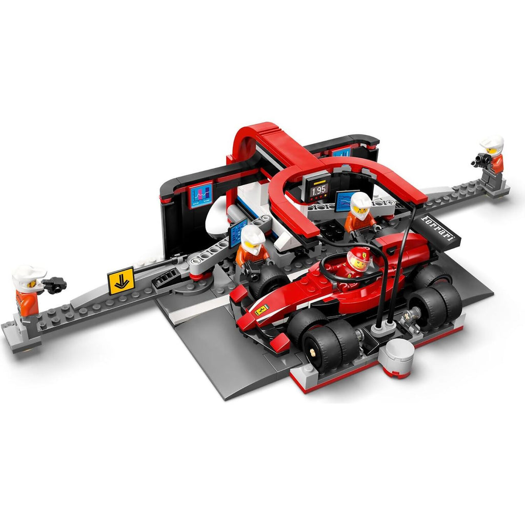 LEGO 60443 F1® Pit Stop & Pit Crew with Ferrari Car - City - JB Hi-Fi