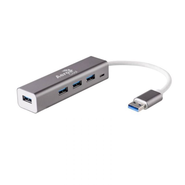 AeroCool 4 Port USB3.0 Hub with Micro USB Input - JB Hi-Fi
