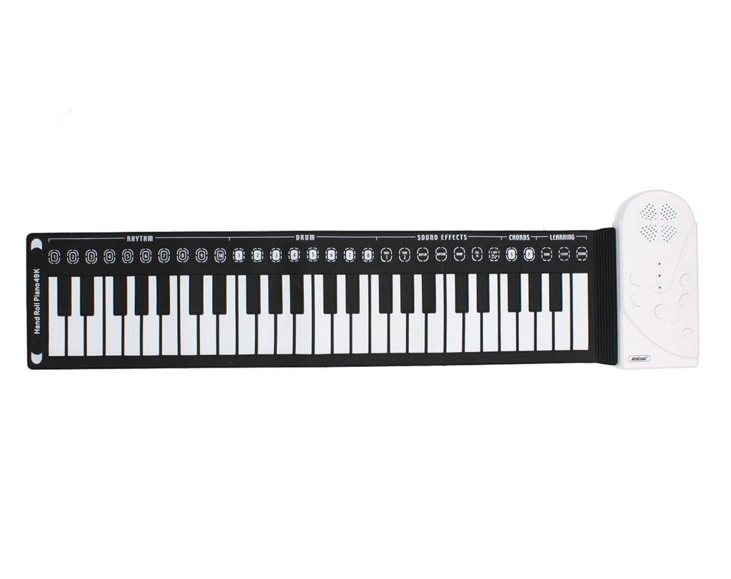 Andowl S747 Portable Roll Up Keyboard (White) - JB Hi-Fi
