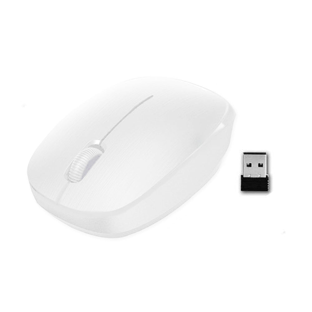 Sansai Ergonomic 2.4GHz Wireless Optical Mouse (White) - JB Hi-Fi