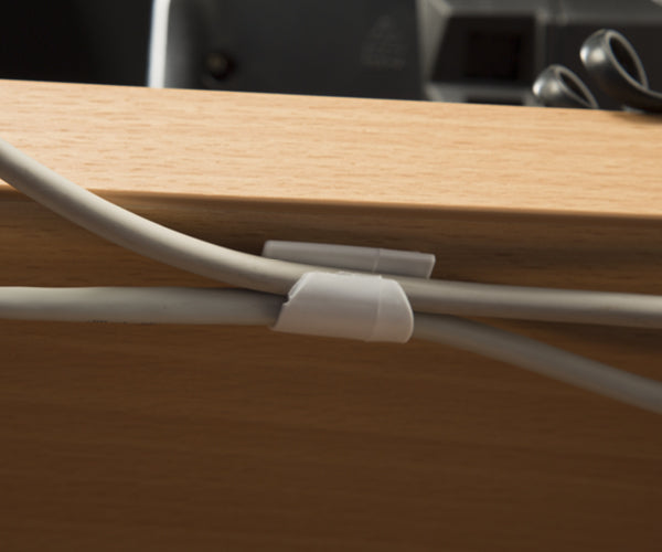 D-Line Cable Tidy Clips 6-Pack (White) - JB Hi-Fi