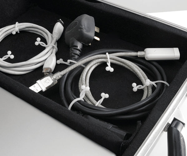 D-Line Cable Tidy Twists 20-Pack with 5 Sizes (White) - JB Hi-Fi