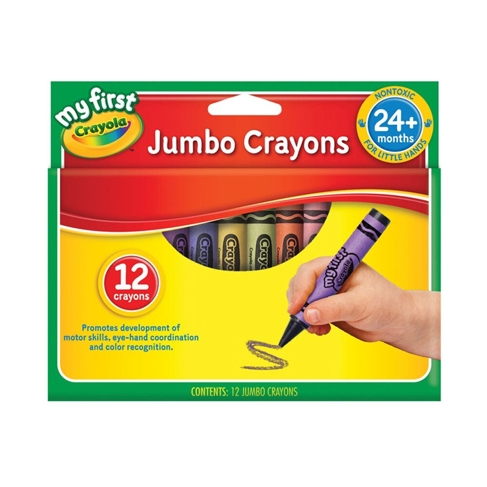 Crayola My First Non-Toxic Jumbo Crayons for Kids 2+ (12-Piece) - JB Hi-Fi