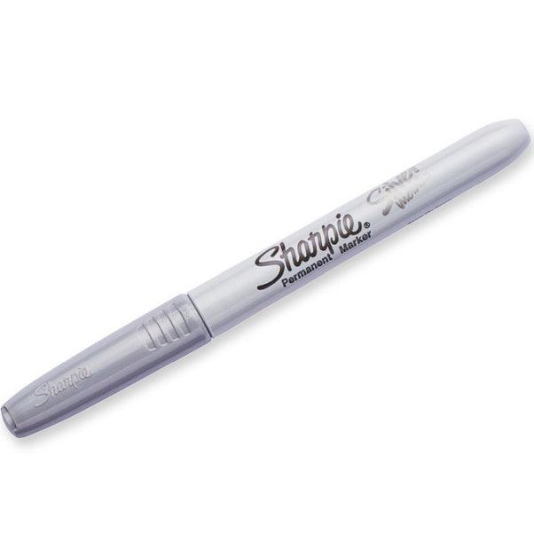 Sharpie Box 12 Permanent Marker Fine (Metallic Silver) - JB Hi-Fi