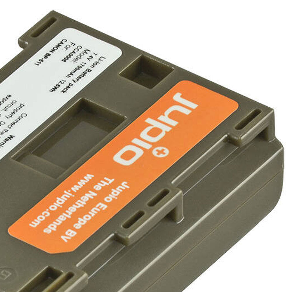 Jupio Li-Ion 7.4V 1700mAh Rechargeable Battery For Canon BP-511/511A ...