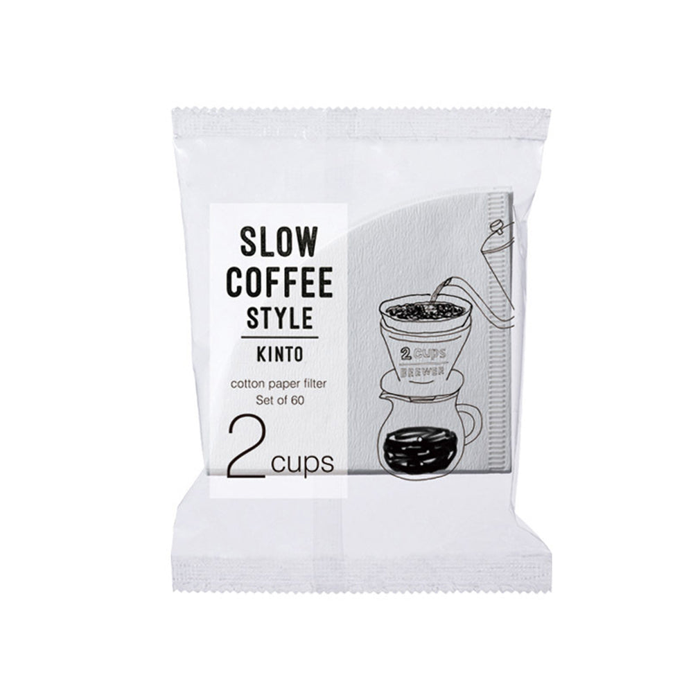 Kinto Slow Coffee Style Paper Filters 60-Pieces 10.5cm For 2-Cup ...