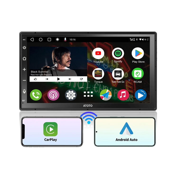 ATOTO A6 7" Double DIN Wireless CarPlay Android Auto - JB Hi-Fi