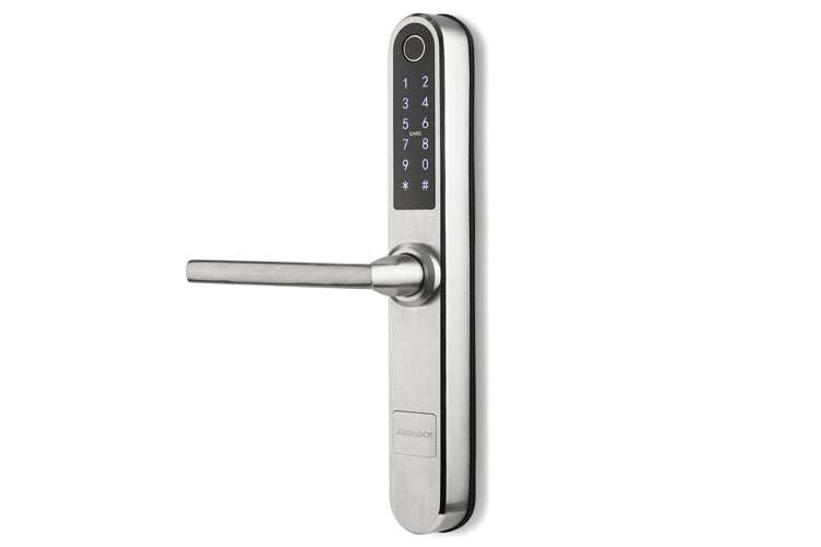 Auslock S31B Slim Series Bluetooth Wi-Fi Smart Door Lock (Silver) - JB ...