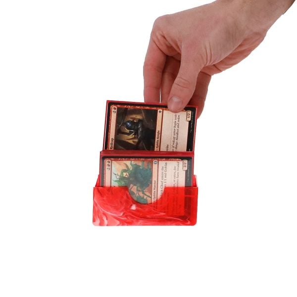 BCW 100-Pack Iridian™ Matte Sleeves for Gaming Cards (Red) - JB Hi-Fi