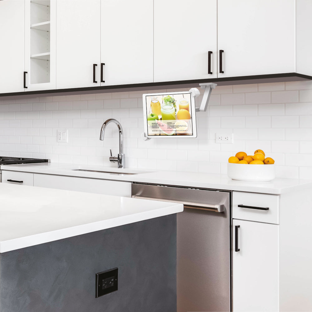 Barkan Full Motion Tablet Wall and Cabinet Mount 7–14" (White) - JB Hi-Fi