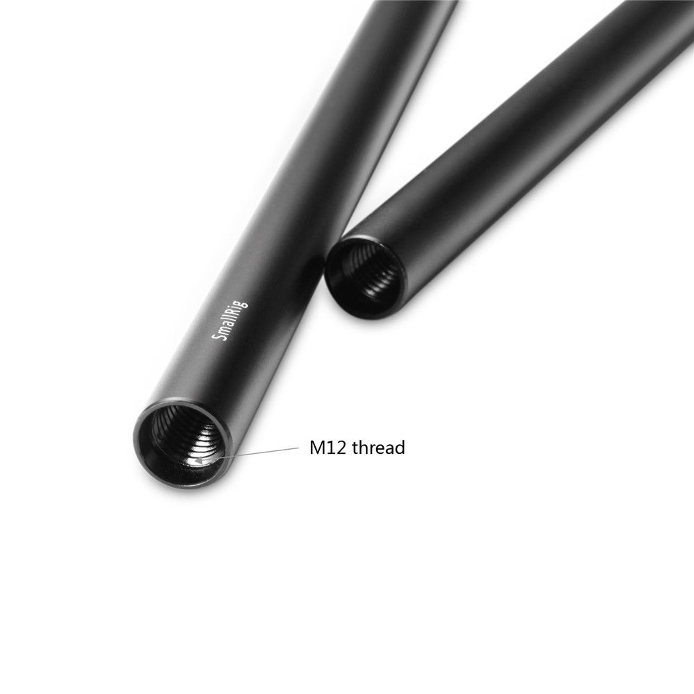 SmallRig 2pcs 15mm Black Aluminum Alloy Rod(M12-30cm) 12inch 1053 - JB ...