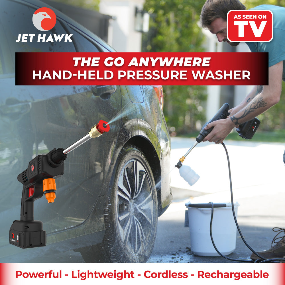 Jet Hawk Portable, Cordless High-Pressure Washer - JB Hi-Fi