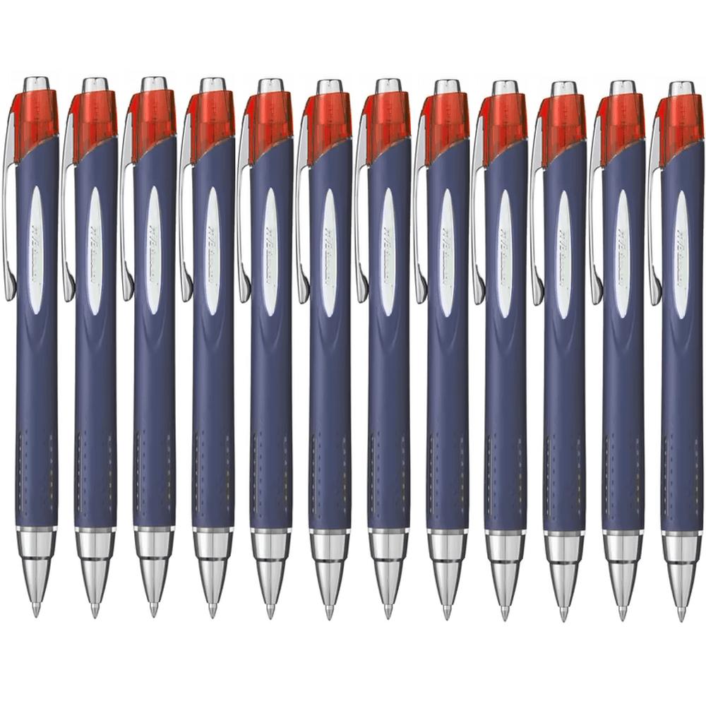 Uni-Ball SXN-217 Jetstream Retractable Rollerball Pen Fine 0.7mm (Red ...