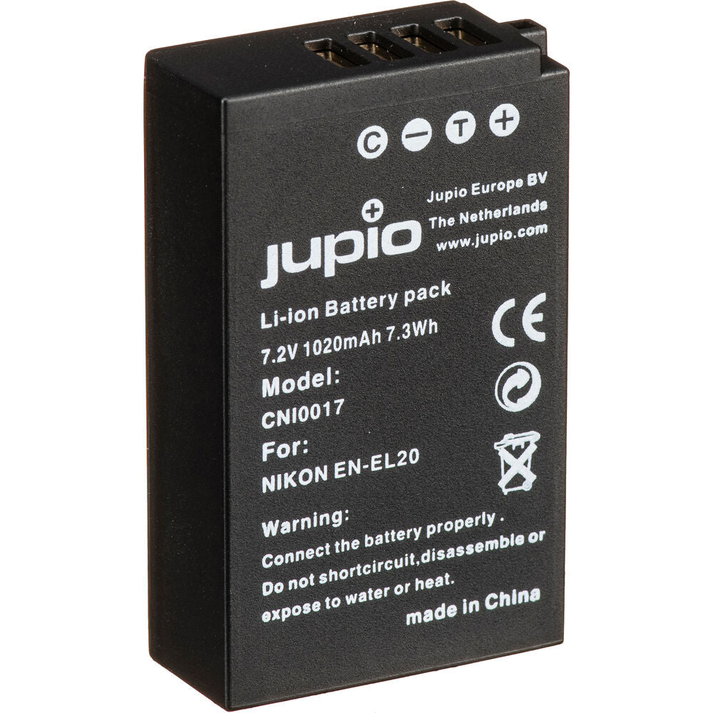 Jupio Li-Ion 7.2V 1020mAh Rechargeable Battery For Nikon EN-EL20 Camer ...