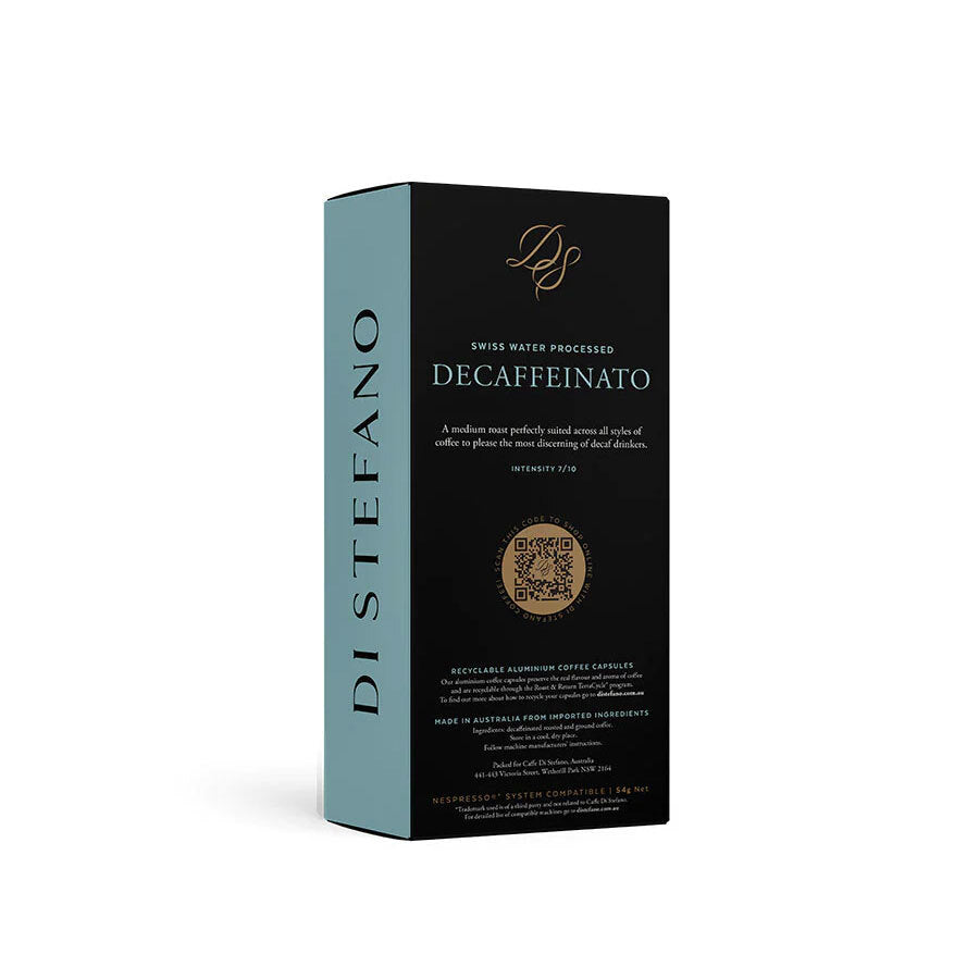 Di Stefano Decaf Coffee Capsules Nespresso Pods 10 Pack 54g ...