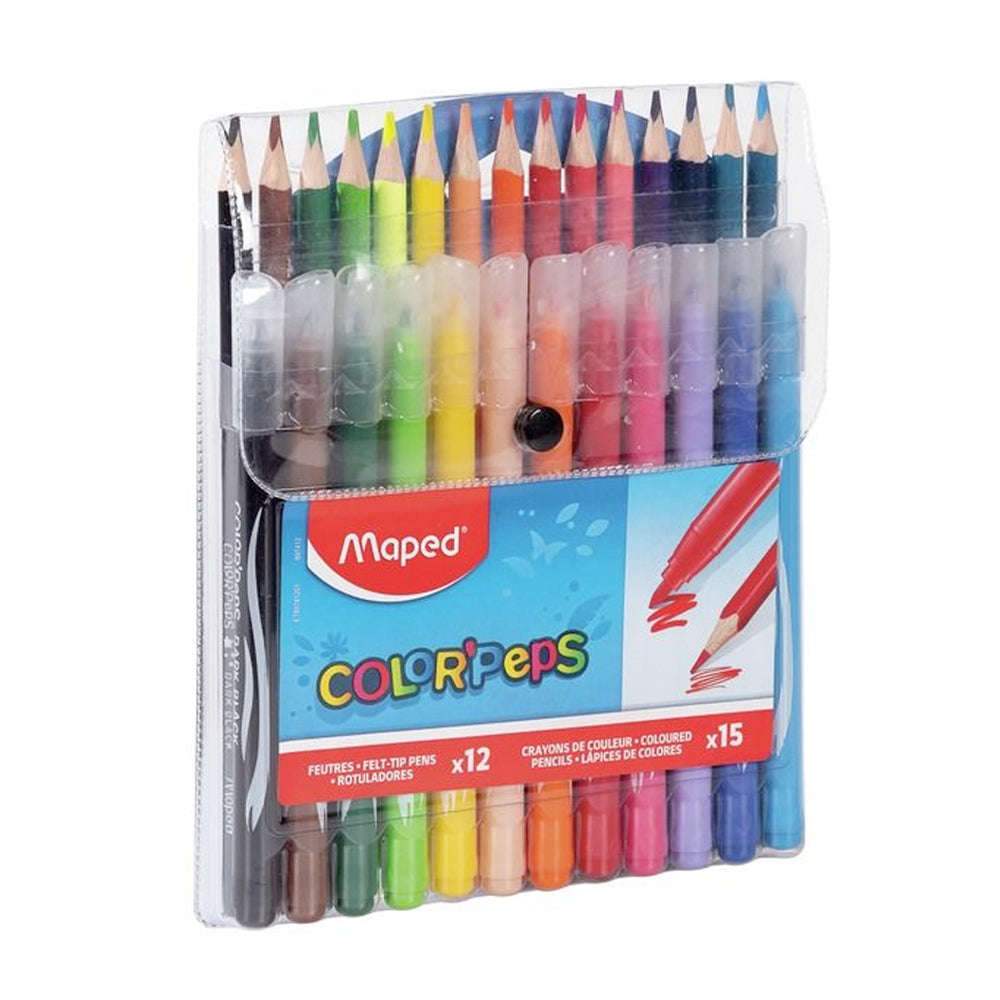 Maped ColorPeps Multi Pack with Colour pencils & Felt Tip Pens - JB Hi-Fi