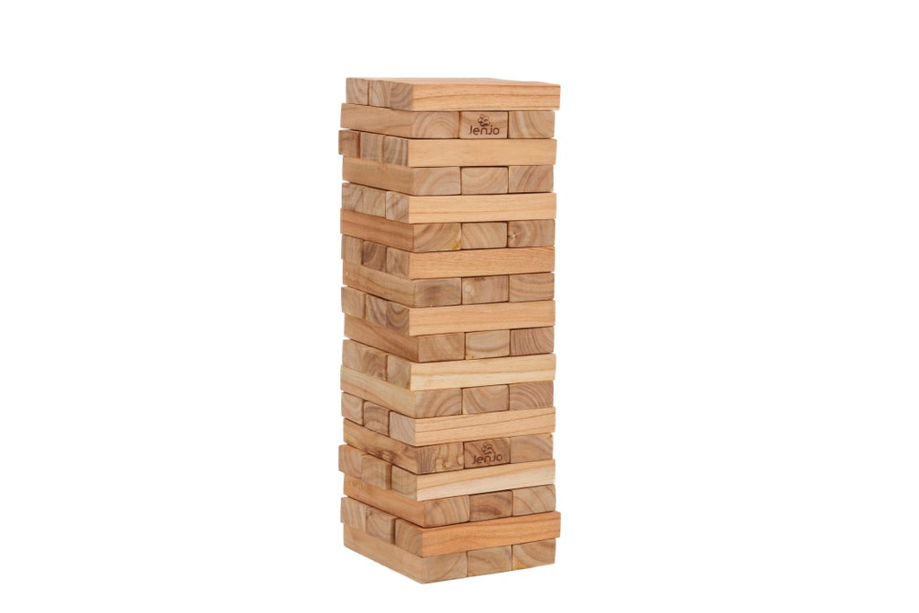 Jenjo Games 54 Piece Giant Jenjo Outdoor Wooden Block Game 63cm - JB Hi-Fi