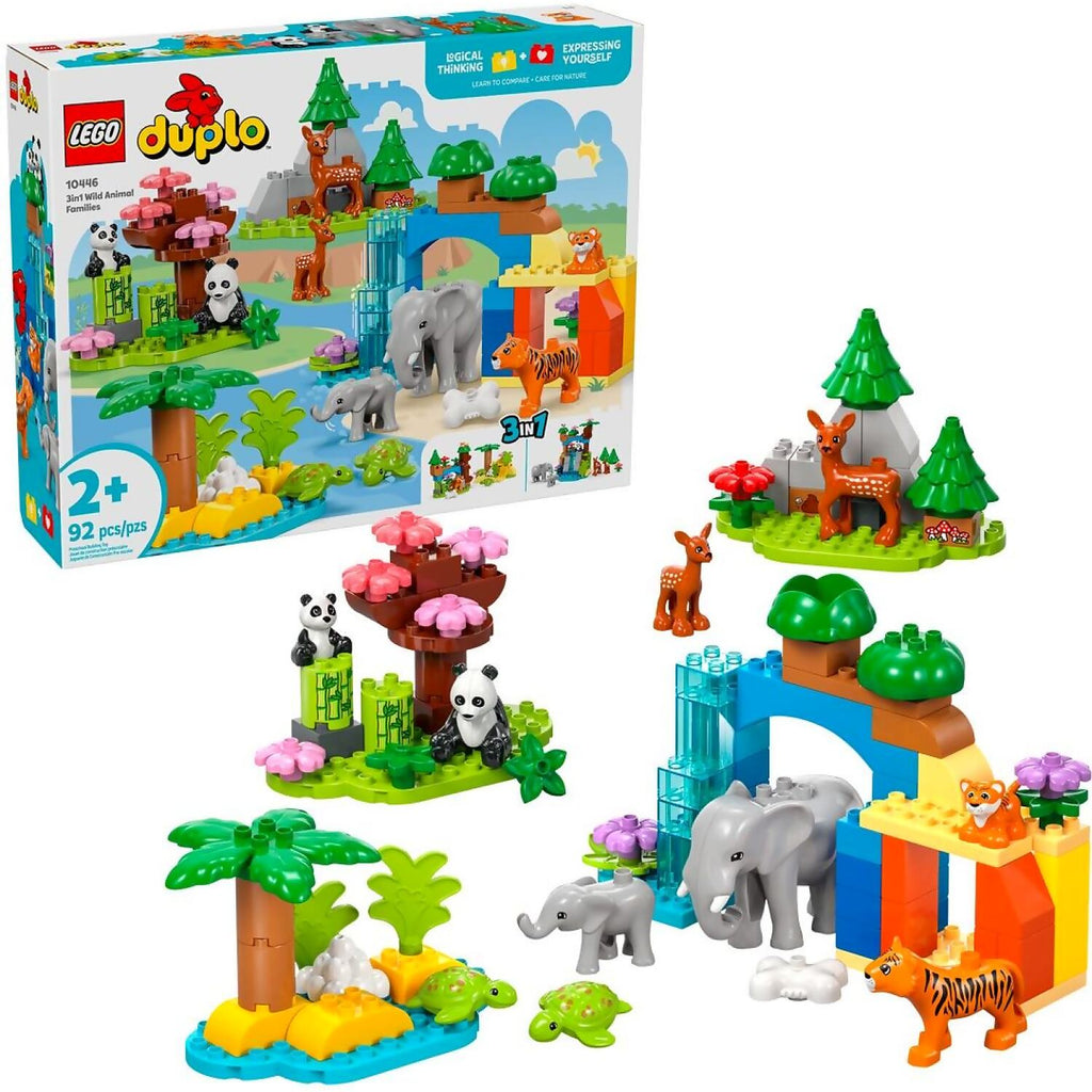 LEGO 10446 3in1 Wild Animal Families - Duplo - JB Hi-Fi