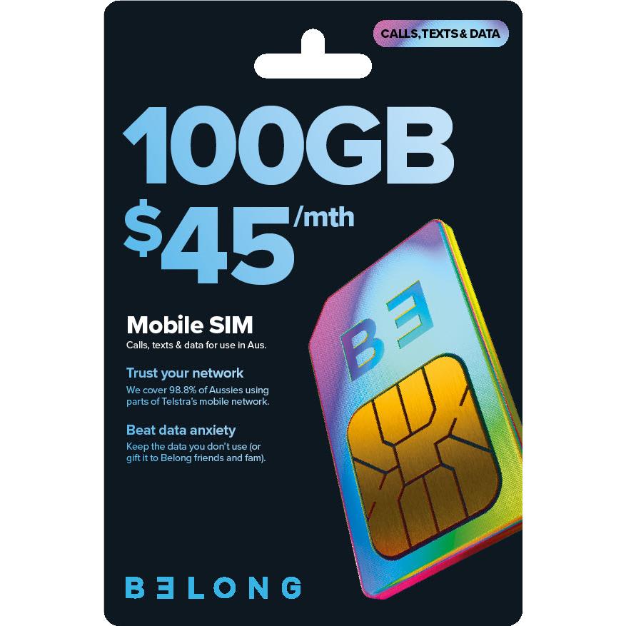 Belong $45 Sim Start Kit - JB Hi-Fi
