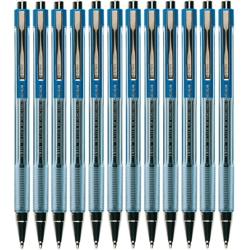 Pilot Box 12 Better Retractable Ballpoint Pen 1.0mm Medium (Blue) - JB ...