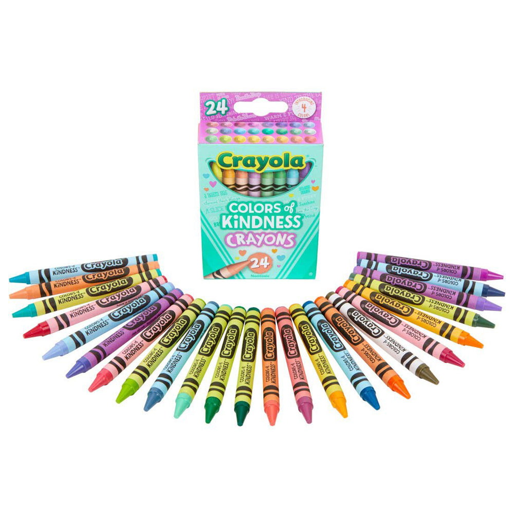 24pc Crayola Colors Of Kindness Crayons 3y+ - JB Hi-Fi