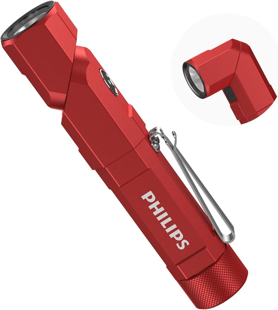 Philips SFL5806R 1000 Lumens Compact LED Flashlight (Red) - JB Hi-Fi