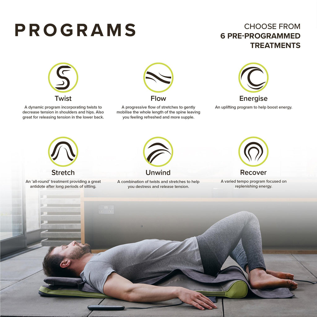 Homedics Stretch + The Back Stretching Mat inspired by Yoga - JB Hi-Fi