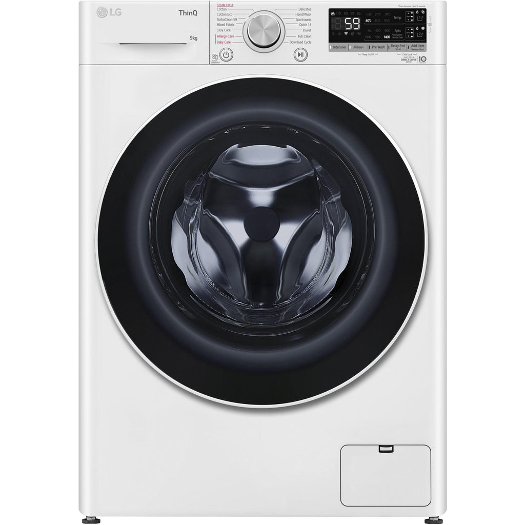 LG 9kg Autodose Front Load Washing Machine (White) - JB Hi-Fi